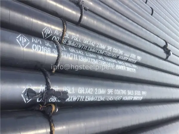 3LPE coating steel pipe,HFW steel pipe,Hollow section,API welded pipe
